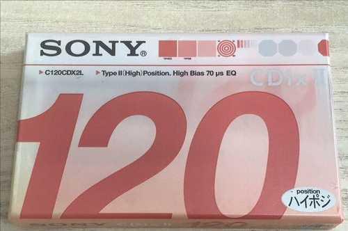 Аудиокассета Sony cdixii 120 (Made in Japan) новая