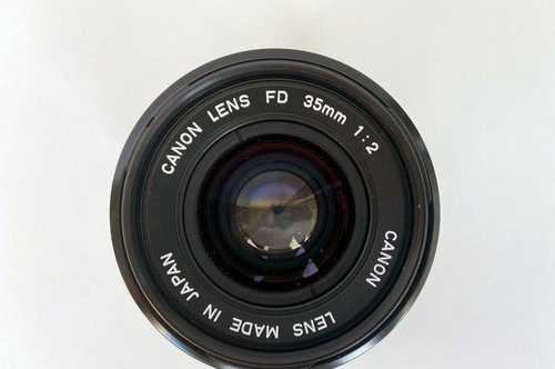 Объектив Canon new FD 35 mm F2.0