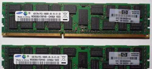 Серверная память HP 4G PC3-10600R P/N: 500203-061