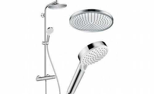 Душевая система crometta. 27267000 HG Crometta s 240 1jet душевая система. 27267000 Hansgrohe. Душевая система Hansgrohe Crometta s 240 1jet Showerpipe 27267000. Hansgrohe Crometta s 240 1jet.