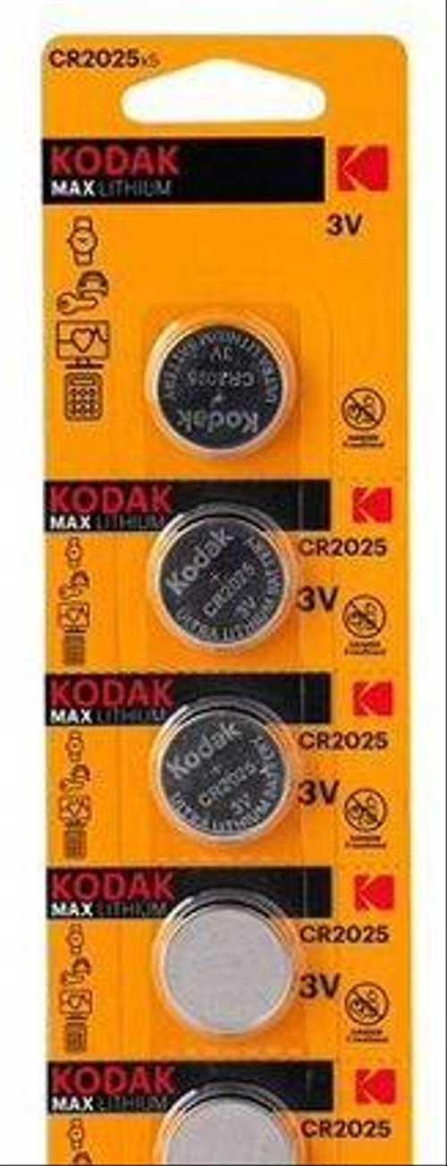 Батарейка CR2025 Kodak MAX BL5 Lithium 3V