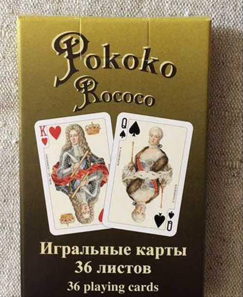 Карты игральные Piantik, Rokoko, Рококо 36 карт
