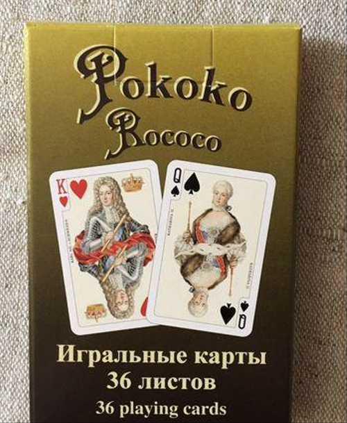 Карты игральные Piantik, Rokoko, Рококо 36 карт