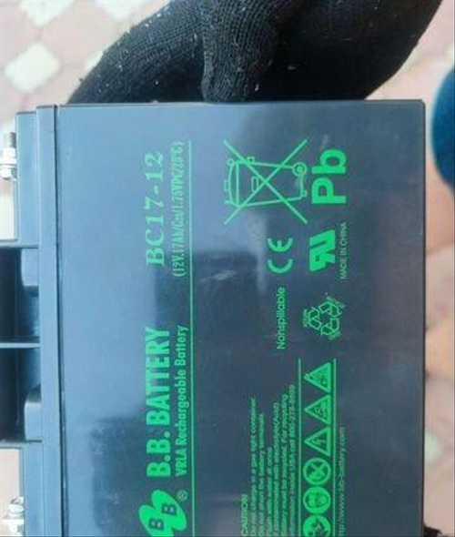 Аккумуляторная батарея BB BC 17-12 12В, 17Ач