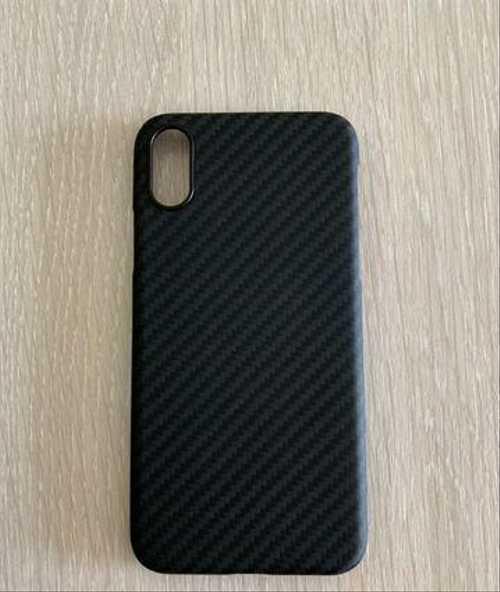 Чехол pitaka MagEZ Case для iPhone Xs черно-серый