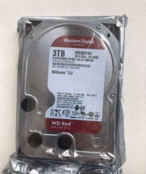 Жесткий диск (HDD) Western Digital 3Tb Red, 3.5"