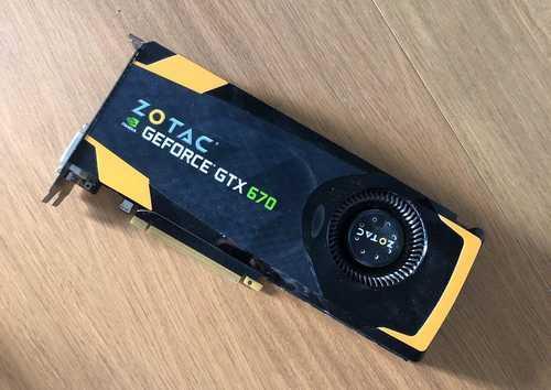 Видеокарта nvidea zotac gtx 670