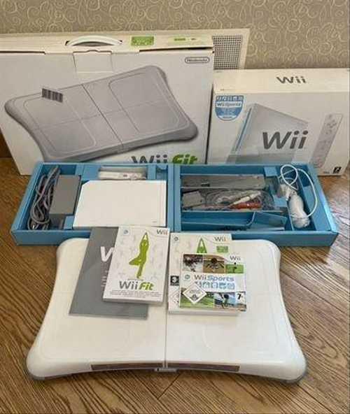 Nintendo wii + Balance board wii fit + два диска