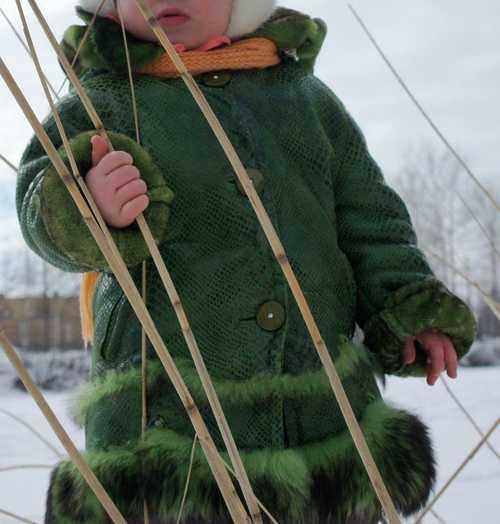 Детская натуральная дубленка (меринос) на 1-2 года