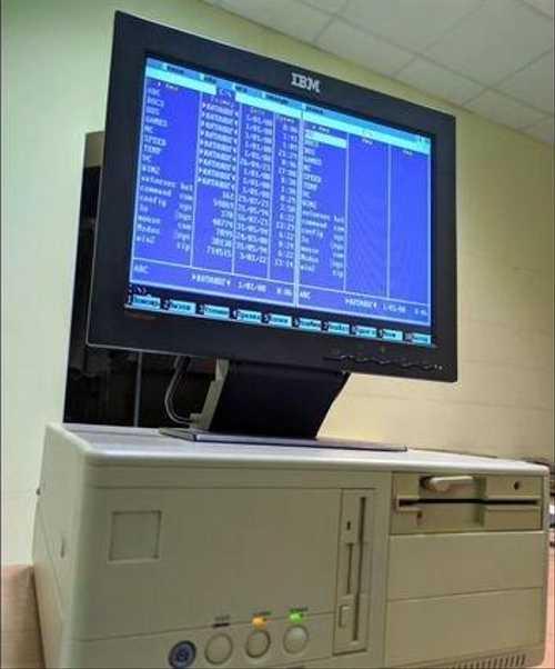286 системный блок, ретро компьютер, DOS машина