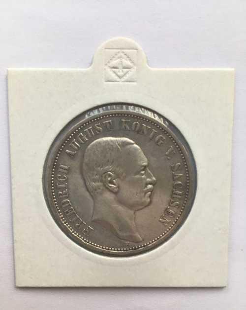 3 марки 1909 Саксония