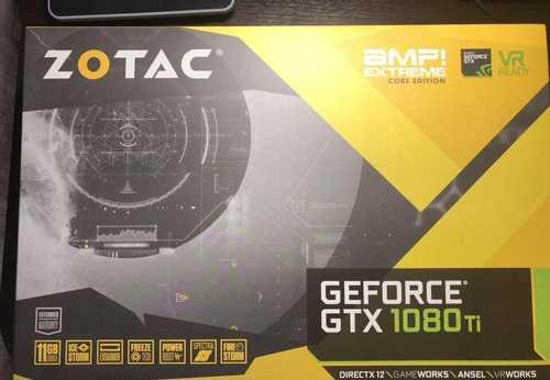Продаю топовые карты Zotac 1080ti amp
