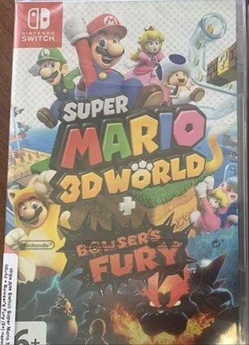 Super Mario 3D World nintendo switch в упаковке