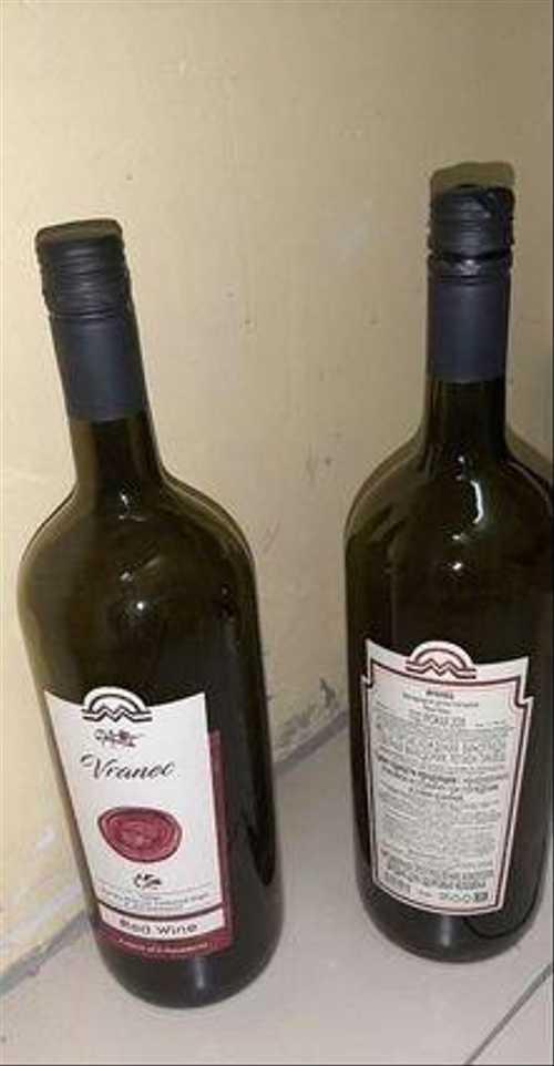 Бутылка стеклянная 1.5л бу из под вина