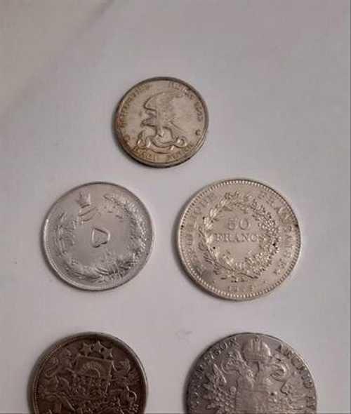 Серебряные иностранные монеты