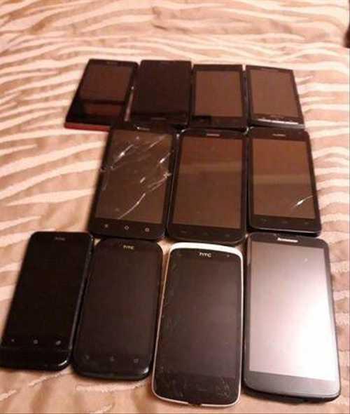 10 смартфонов на запчасти Lenovo, Sony Ericsson, H