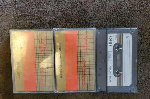9 Аудиокассет: Golden sound C-90,ZZZ ZD90,GS HD90
