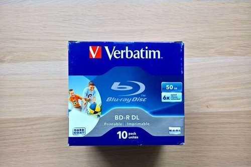 Blu-ray диски Verbatim 43736 BD-R DL 50GB, 10 шт