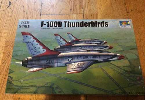 Сборная модель 1/48 Trumpeter 02822 F-100D Thunder