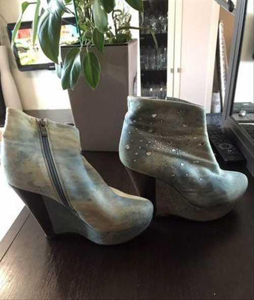 Ботильоны джинсовые