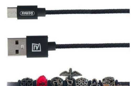 Дата кабель USB - MicroUSB, 100cм, черный Remax RC