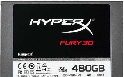 SSD HyperX Fury 3D 480gb