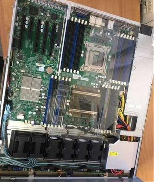 Продам сервер Supermicro 1U + Стоечный ибп