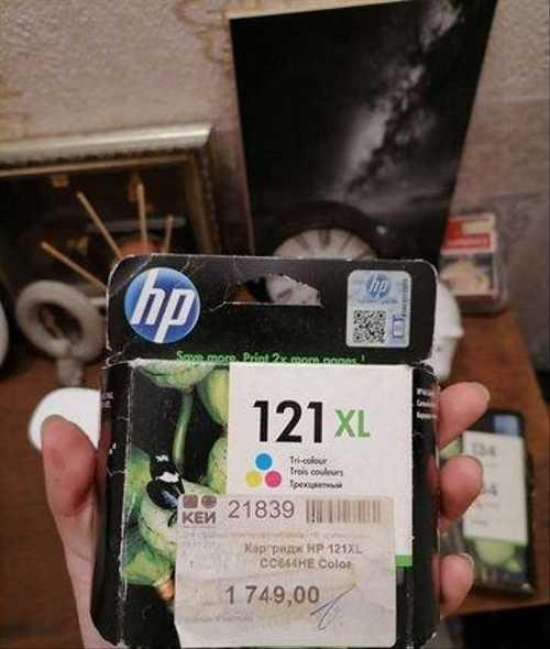 Картридж hp 123 трехцветный, оригинал