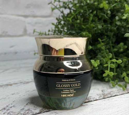 Золотая brow paste glossy gold nikk mole