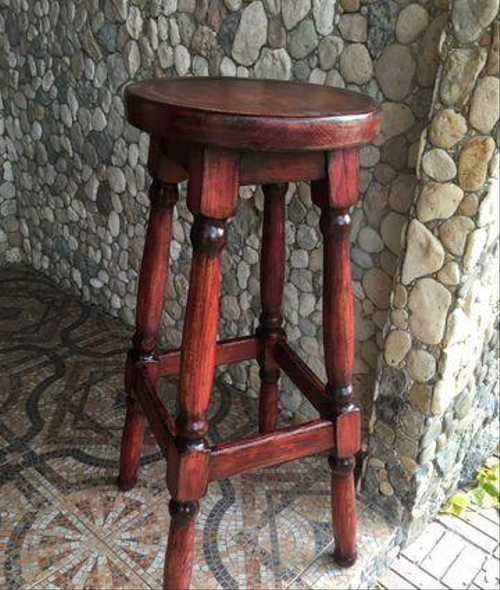 Табурет стул барный деревянный состаренный