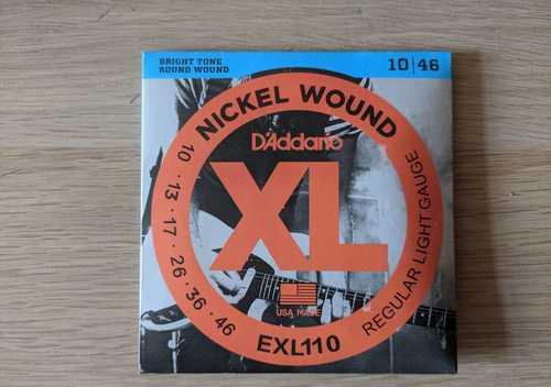Струны металлические D'addario EXL110 (10/46)