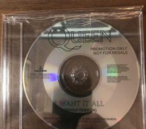 Queen "I Want It All" CDS Promo CD Single
