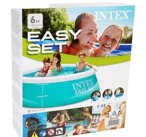 Intex 28101, надувной бассейн 183Х51 см. easy SET