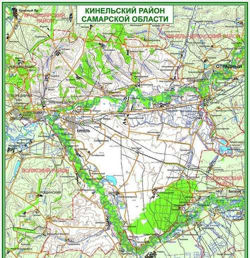 Топографическая карта самарской области кинельский район