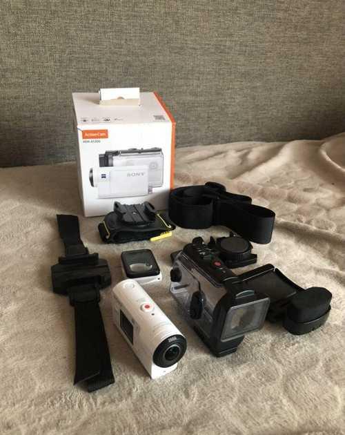 Видеокамера экшн Sony HDR-AS300/WC + аксессуары