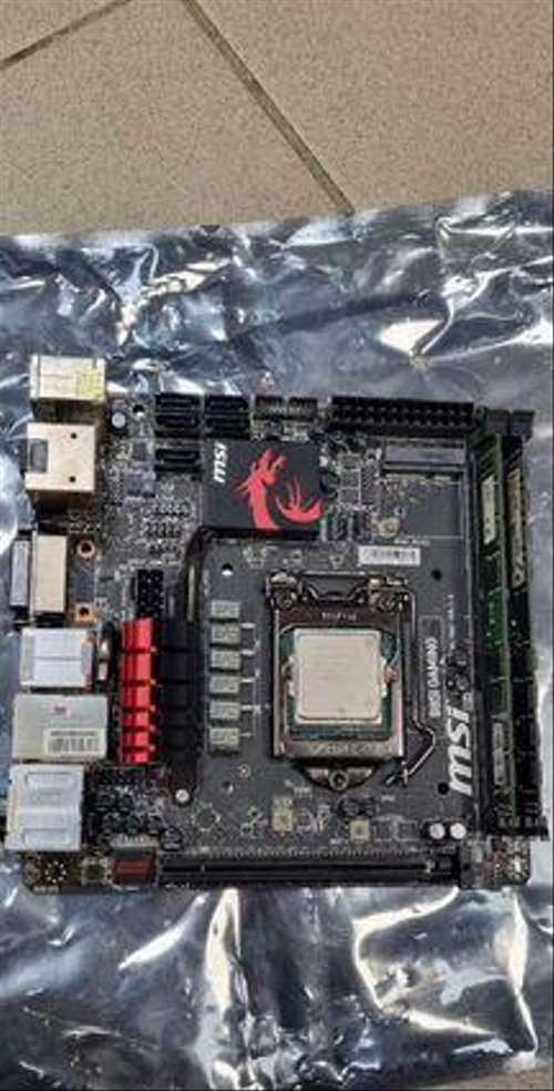 Комплект ITX : MSI B85I + i5 4590 + 16Gb DDR3