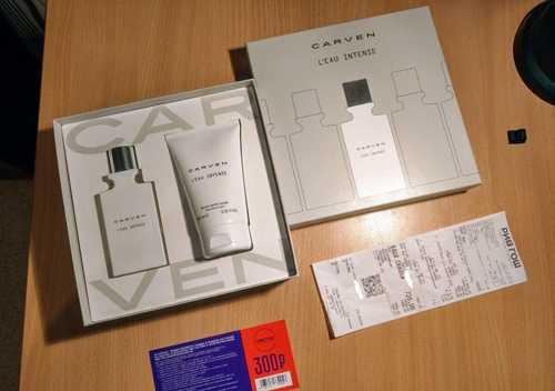 Туалетная вода Carven L'Eau Intense набор + чек