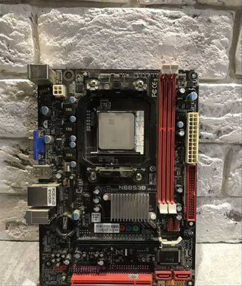 Материнская плата Biostar N68S3B + AMD Phenom II X