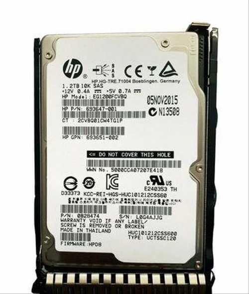 HP 693647 - 001 1.2tb SAS 6 G 10 K 2.5 in-mail.malaikagroup.com