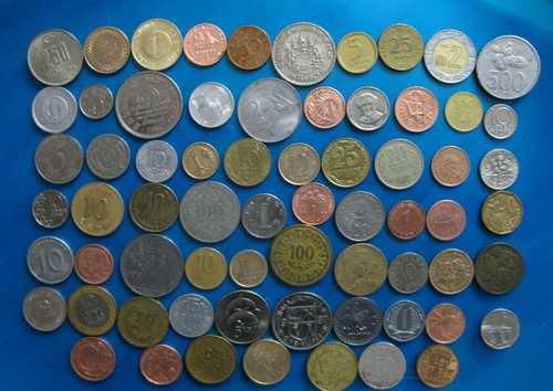 Подборка (коллекция) из 67 монет 67 стран мира (2)