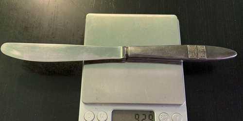 Столовый нож, серебро 916 проба, СССР