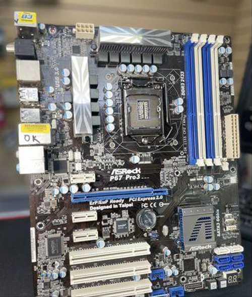 Материнская плата ASRock P67 Pro3 lga1155