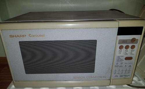 Микроволновая печь Sharp carousel r-7h55