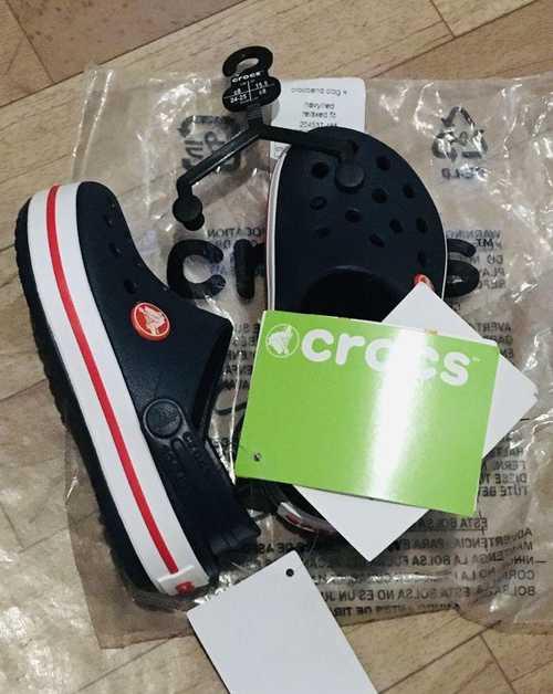 Новые сабо crocs с 8 (16см стелька)