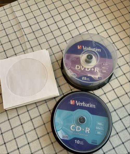 Диски DVD+R CD-R