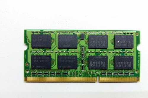 Sodimm ddr3 2gb на чипах sec Двухранговая без mark