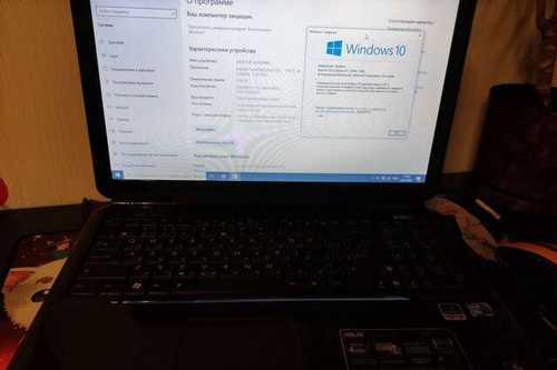 Ноутбук asus K50i C2Duo/4Gb/GT310M/HDD320+SSD240