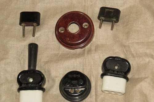 Советские электровилки и насадки на электрошнур