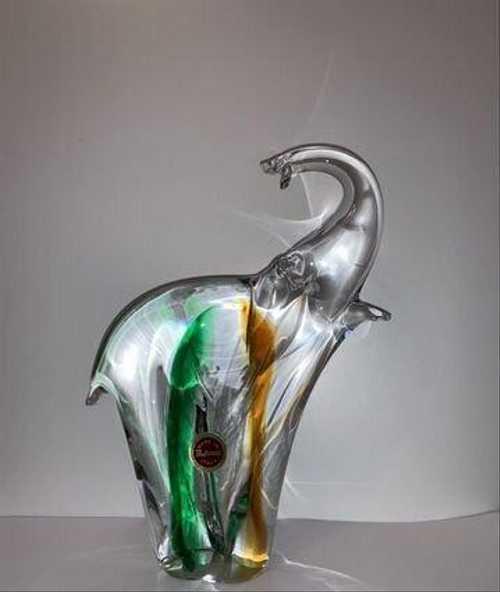 Статуэтка фигурка слон муранское стекло