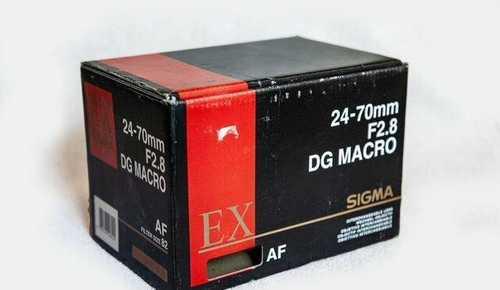 Sigma 24-70 1:2.8 EX DG Macro для nikon